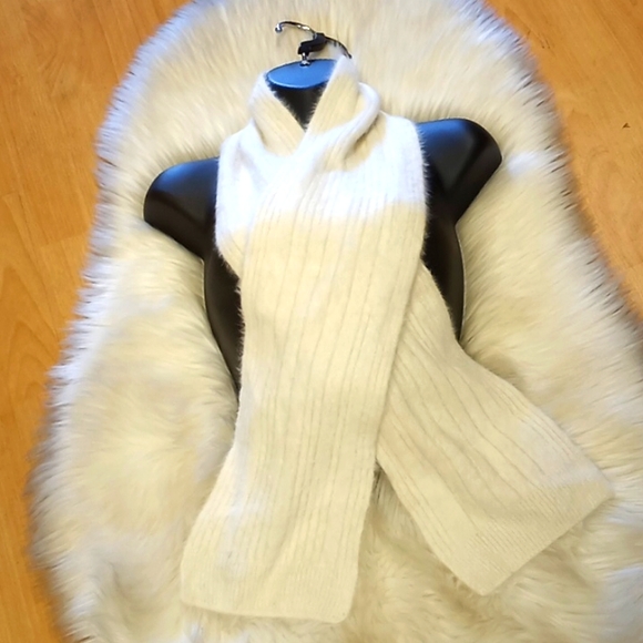 betmar | Accessories | Betmar Winter White Angora Scarf | Poshmark